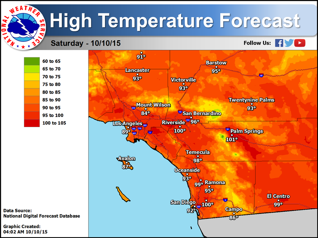 Not As Hot Temperature’s at South OC Beaches Saturday October 10 2015 ...