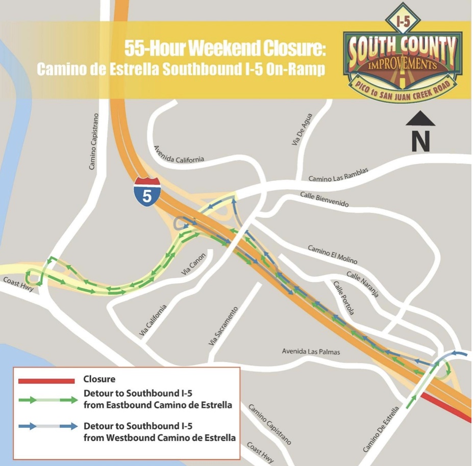San Clemente Fwy On Ramp Closure Sunday October 30 2016 – South OC Beaches
