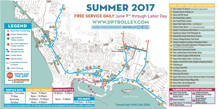 Dana Point Trolley Resumes Friday June 9 2017 – South OC Beaches
