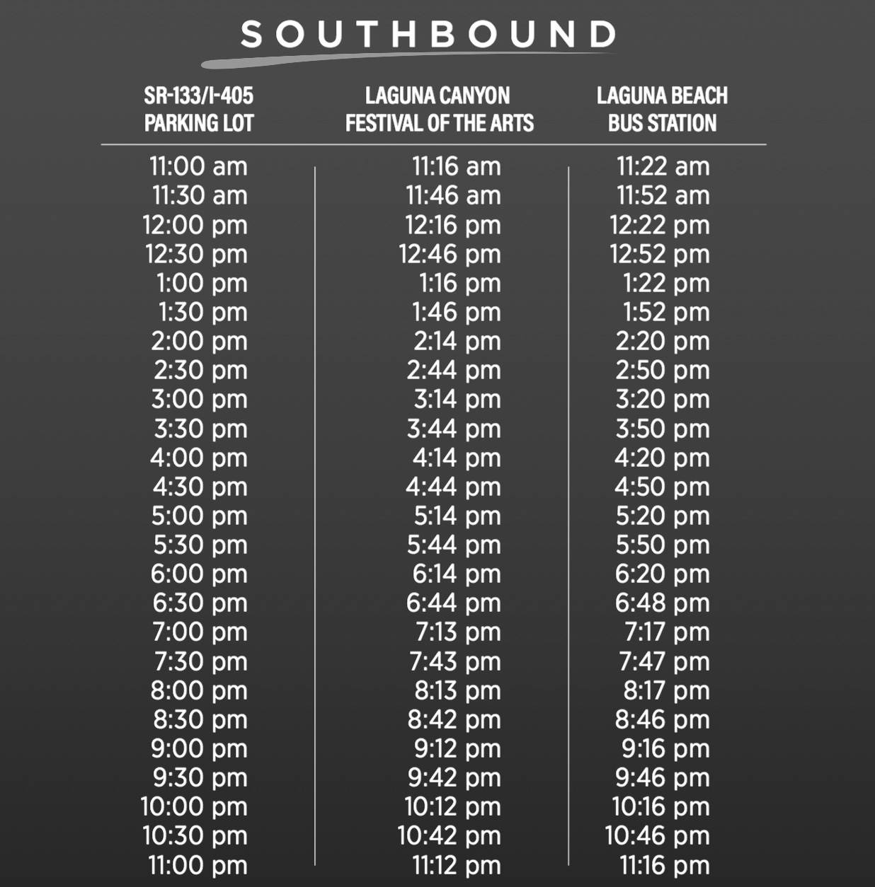 Laguna Beach Summer Breeze Bus 2018 Guide – South OC Beaches