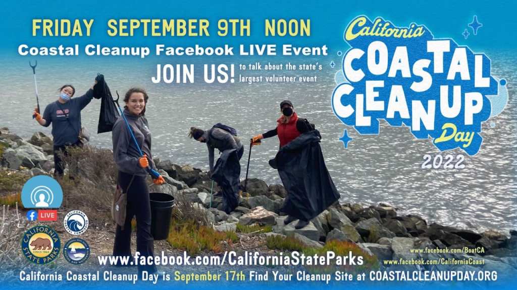 California Coastal Cleanup Day Facebook Live Event Friday September 9 ...