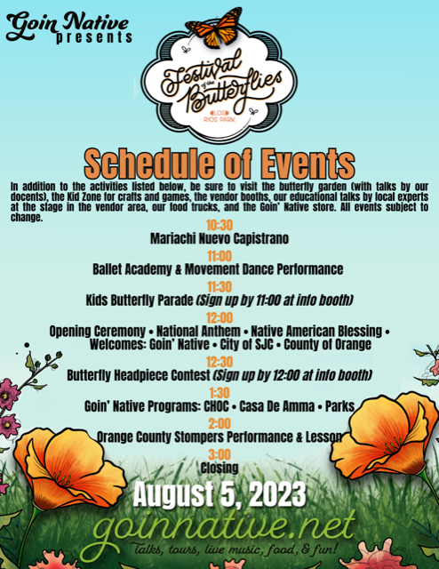 San Juan Capistrano Festival of the Butterflies Guide Saturday August 5 ...