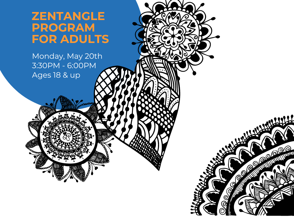 San Clemente Library Adults Zentangle Monday May 20 2024 – South OC Beaches