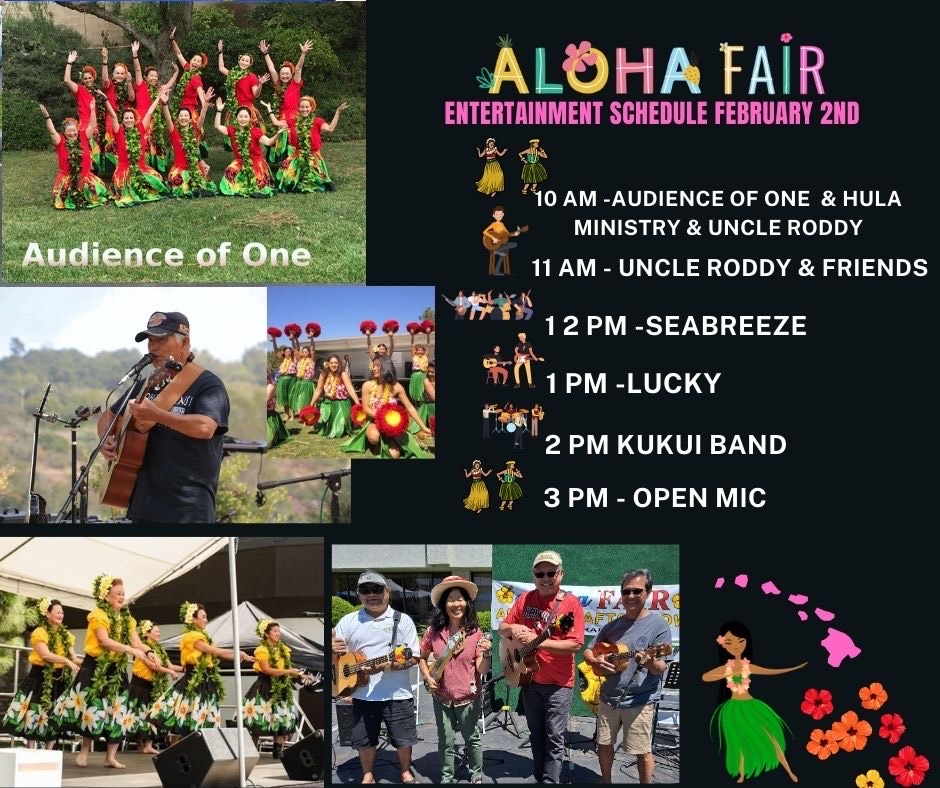 Huntington Beach Aloha Fair Sunday February 2 2025 – South OC Beaches