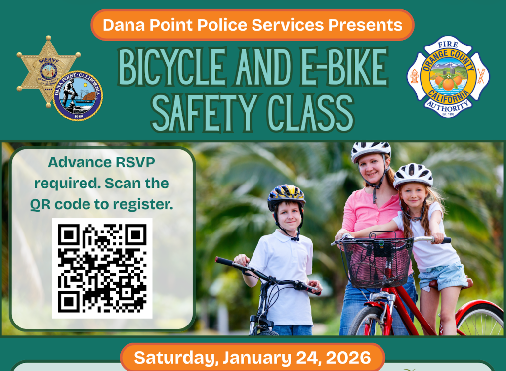 Dana Point Bicycle and E-Bike Safety Class Saturday January 24 2026 ...